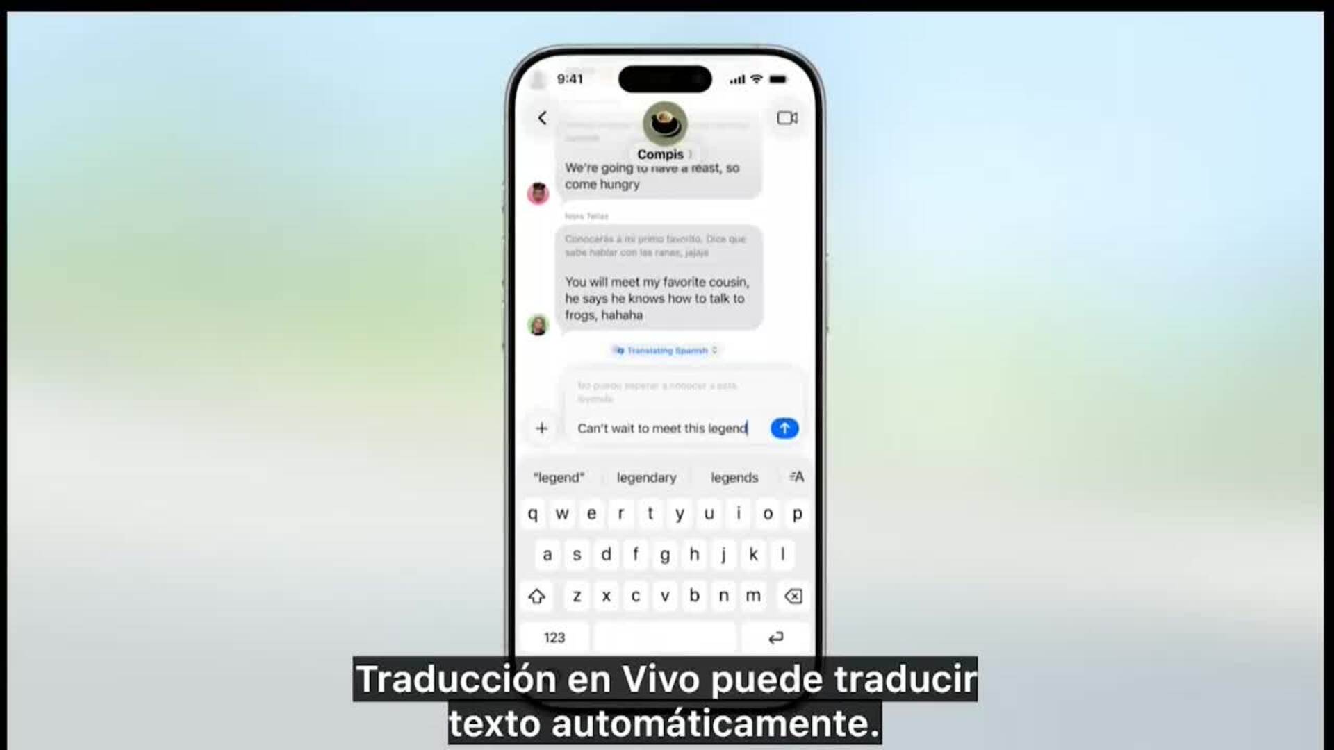La compañía Apple presenta una función de IA que traduce en vivo con ...
