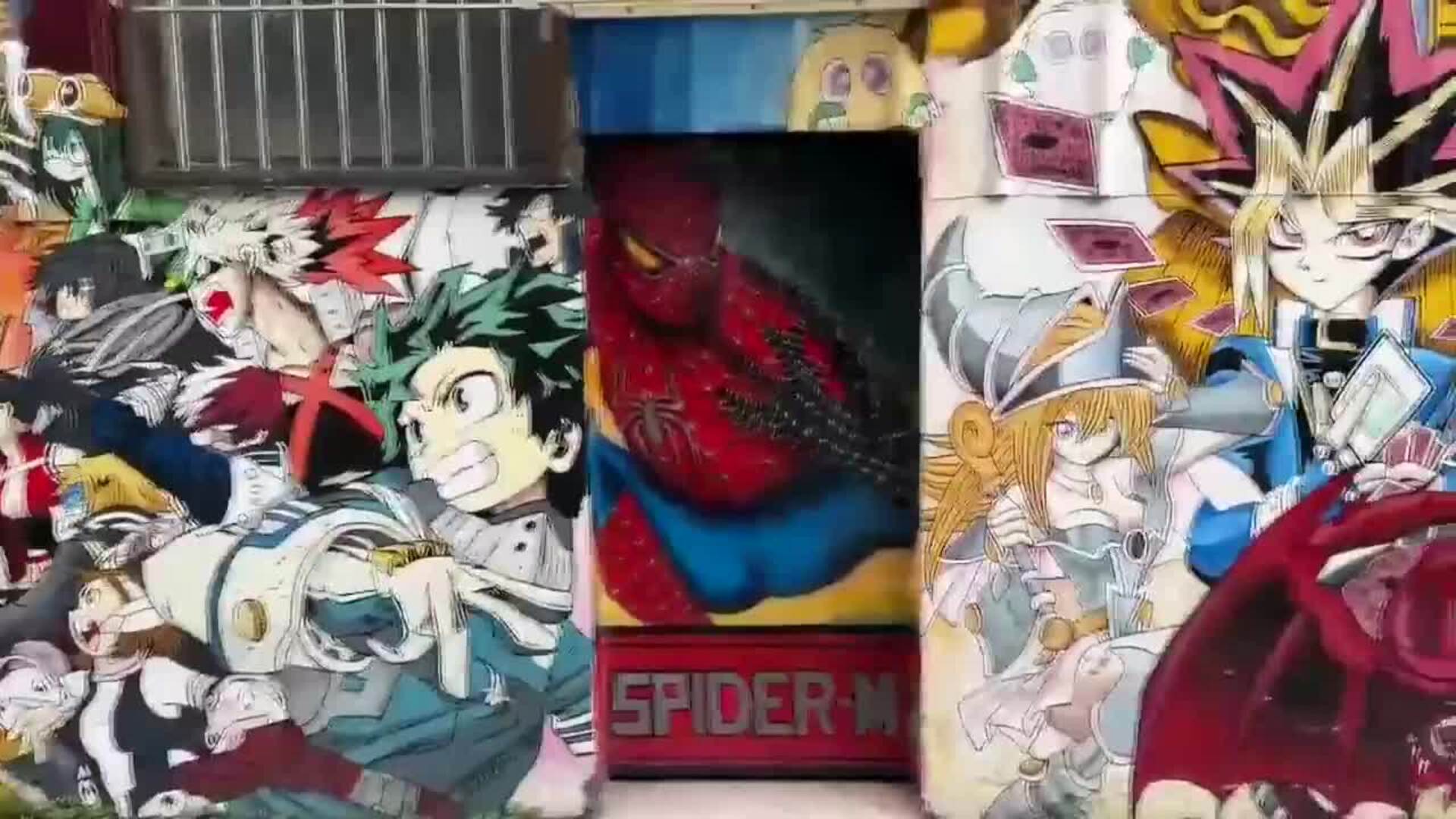 'Animation Lane', la calle del anime que conquista Taichung con murales ...