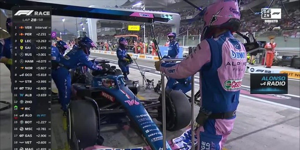 Triste abandono de Fernando Alonso en su última carrera con Alpine