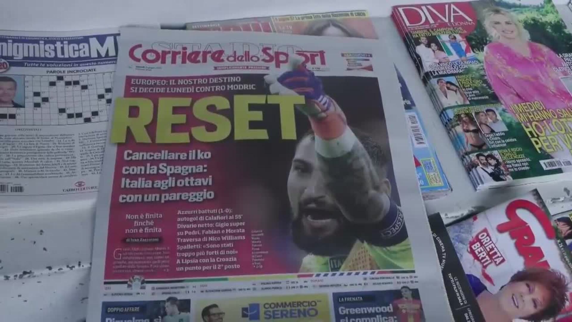 La Prensa Italiana Recoge La Noticia De La Derrota De Su Selección Ante