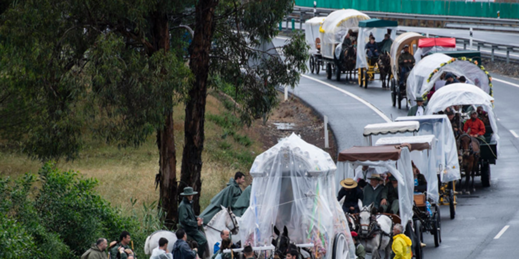 El tiempo para El Rocío 2023: un camino pasado por agua