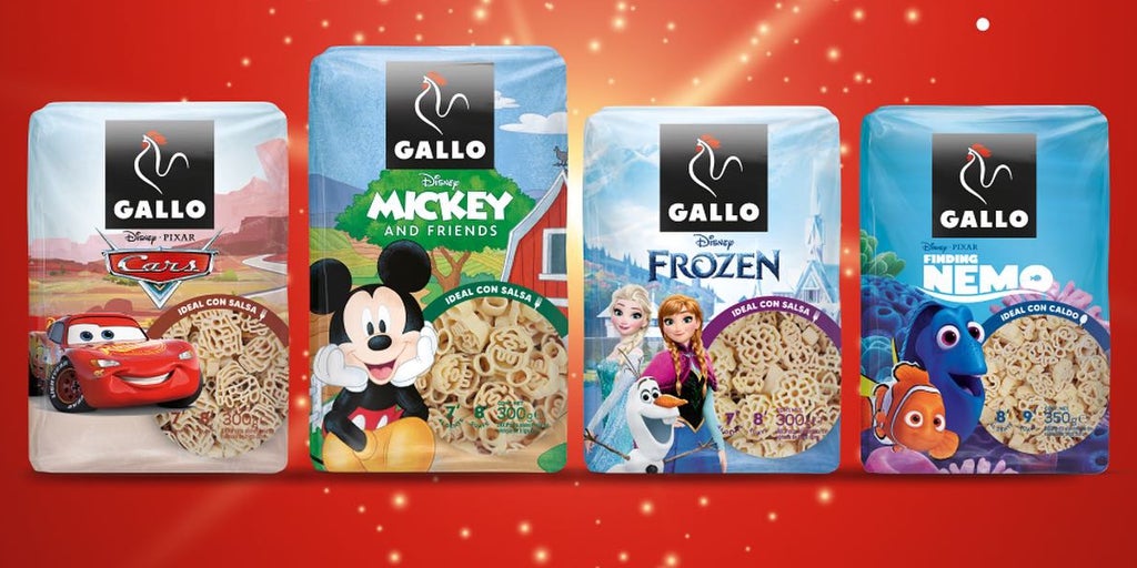 Así es la pasta con figuras de Disney que Gallo elabora en su fábrica ...