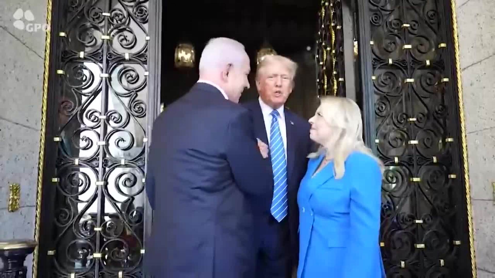 Donald Trump recibe a Netanyahu en su residencia de Florida