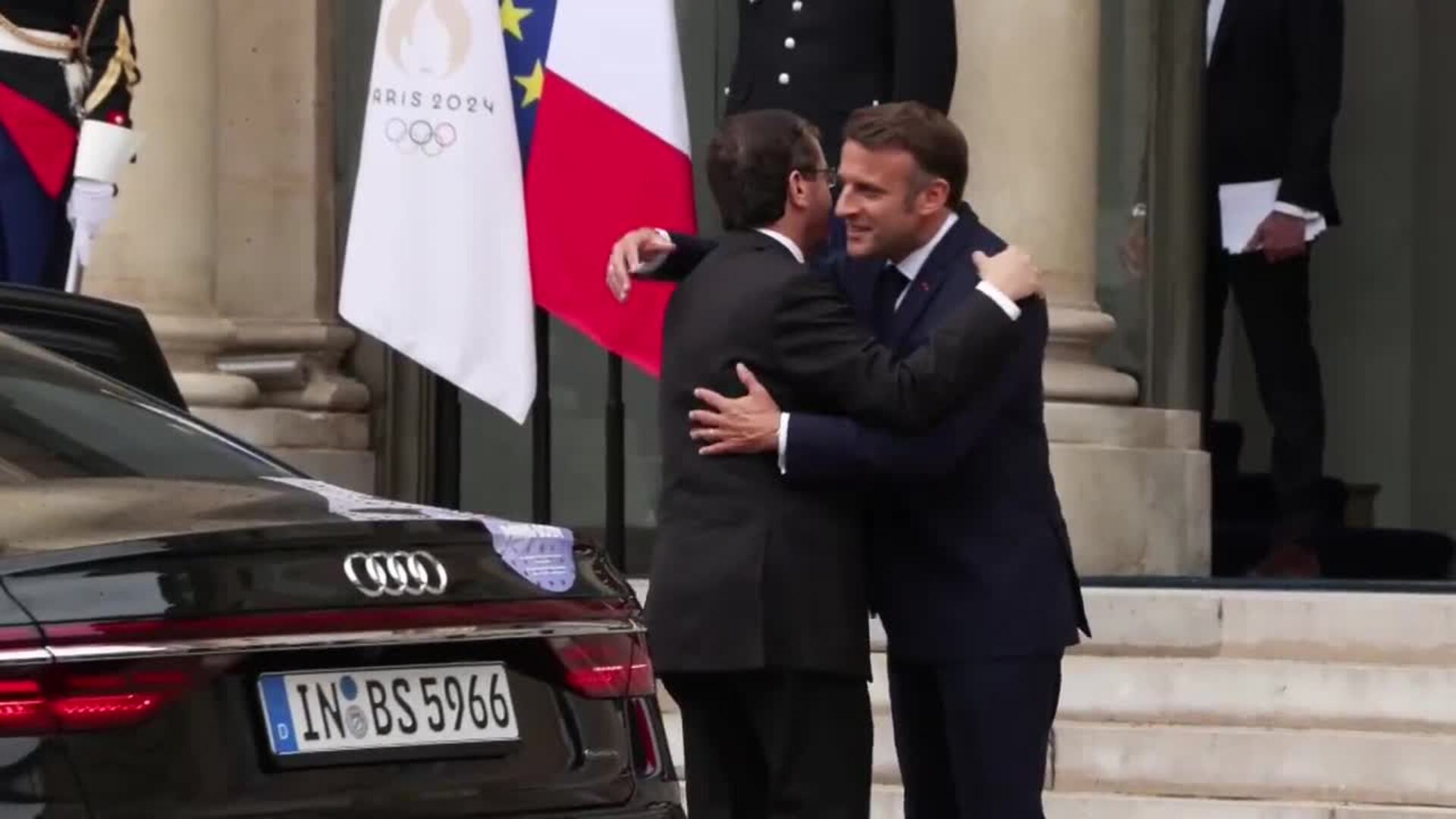 Macron recibe a Isaac Herzog, presidente de Israel