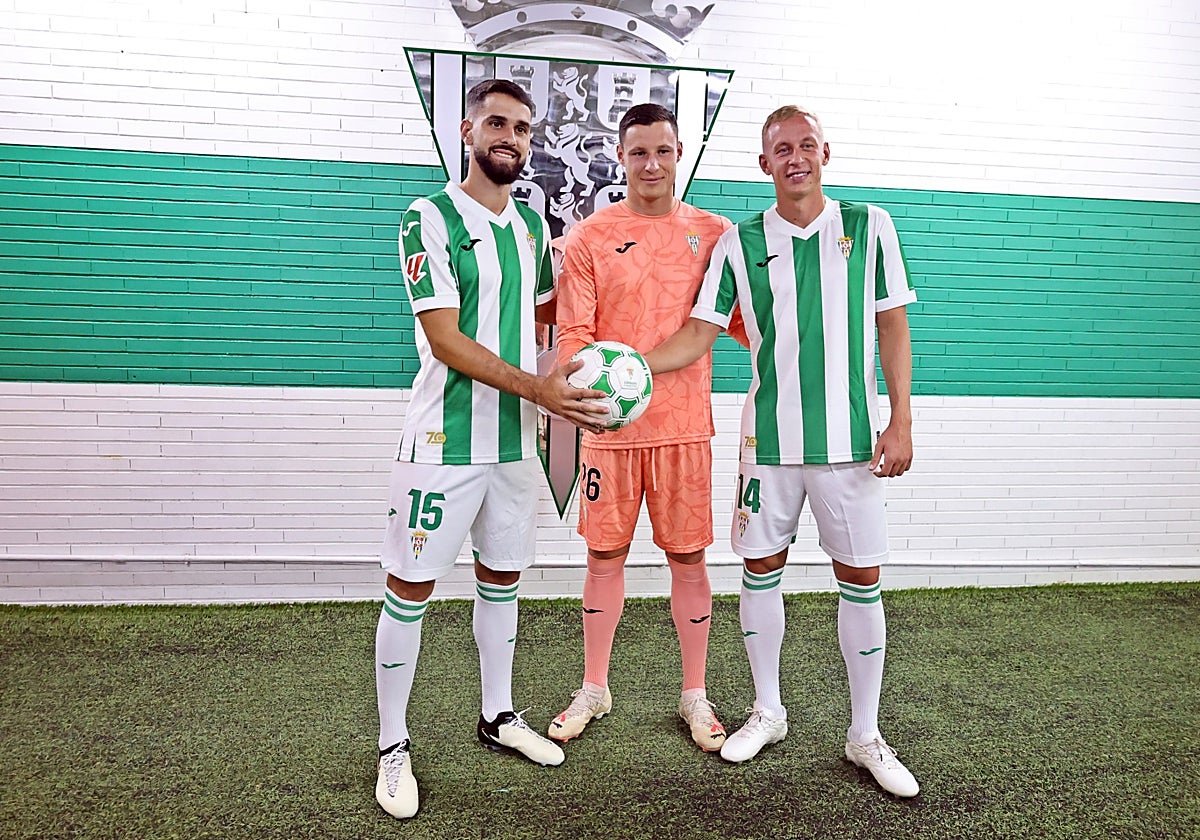 Presentación múltiple del Córdoba CF: Xavi Sintes, Obolskii y Ramón Vila