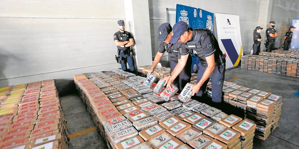 España triplicó el año pasado la incautación de cocaína de 2022