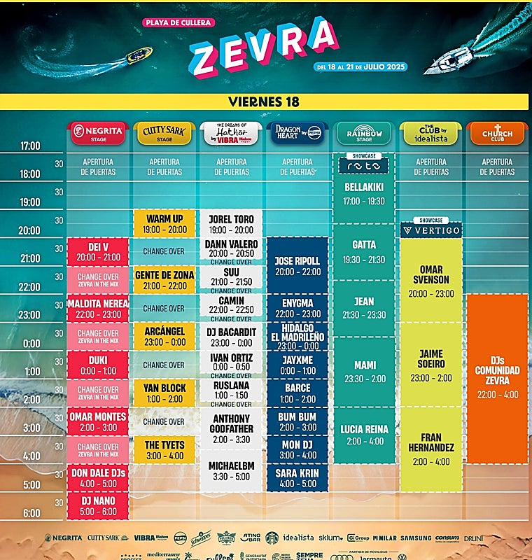 Zevra Festival 2025: Cartel, horarios, cómo llegar y trenes especiales ...