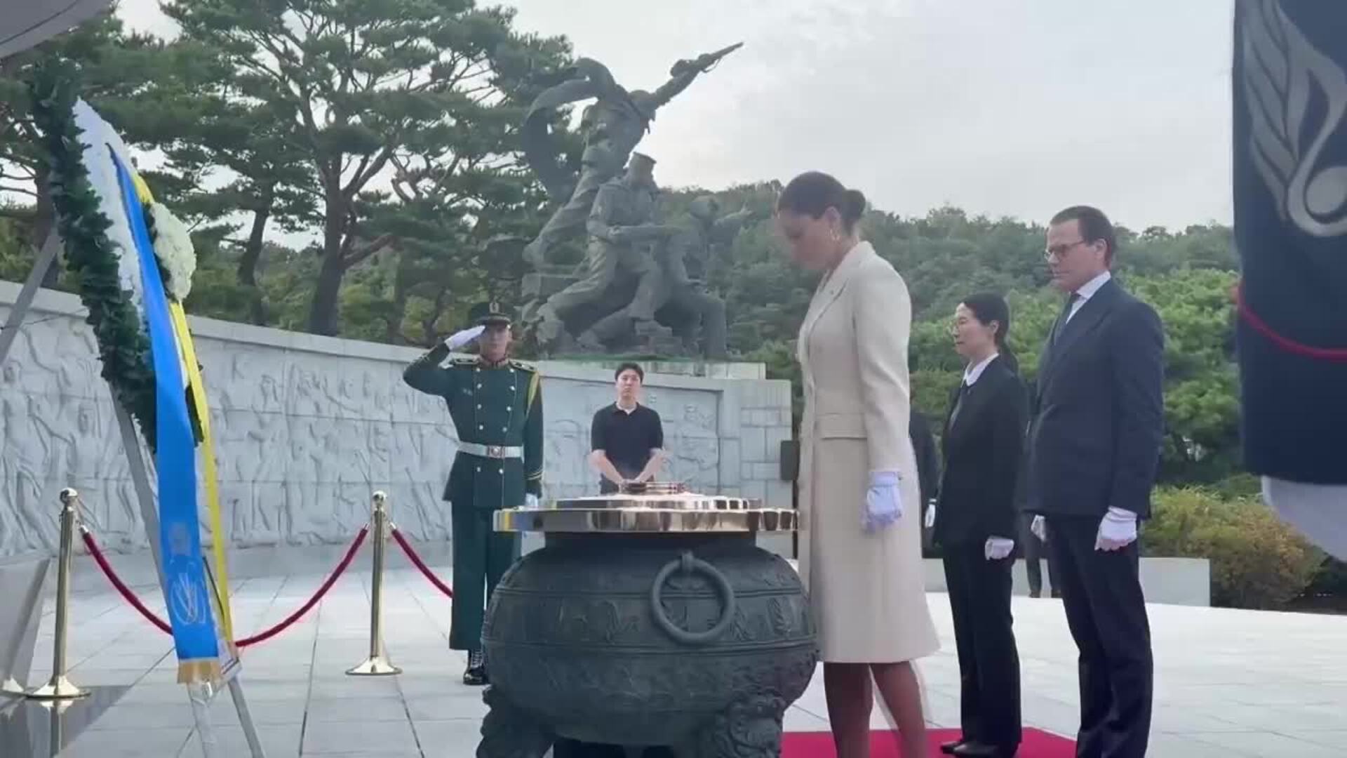 Victoria de Suecia inicia su visita por Corea del Sur