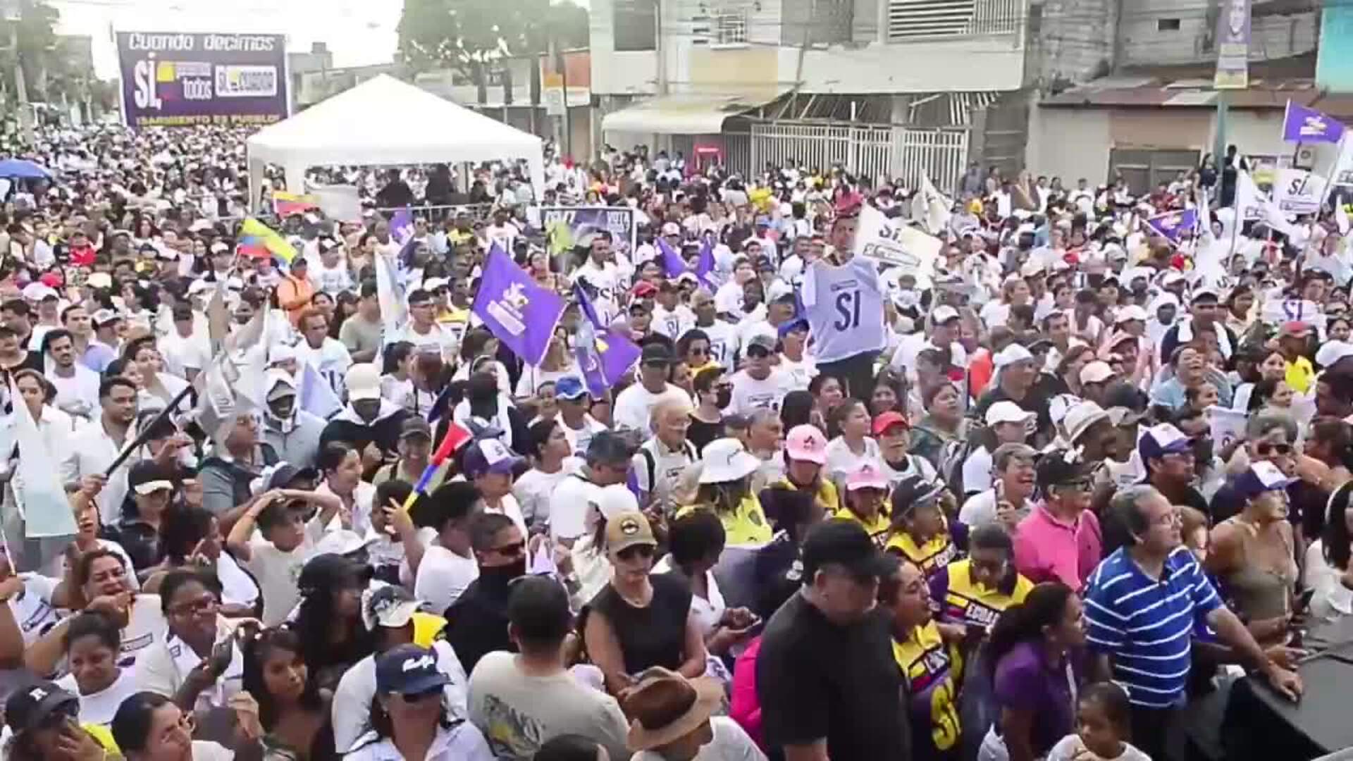 Oficialismo de Ecuador apela al 'Sí' en referendo para aplacar crimen ...