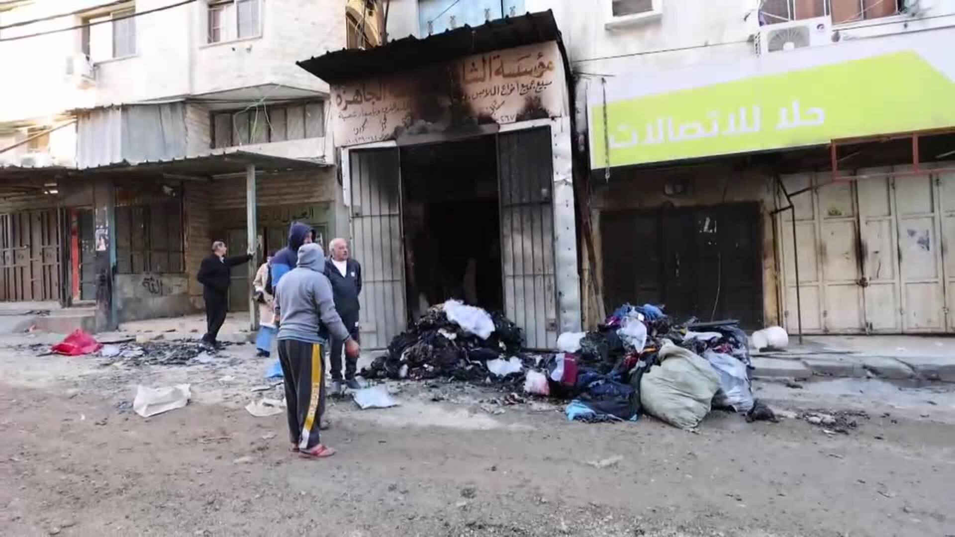 Tulkarem y su campo de refugiados, en ruinas tras el tercer día de incursión de las fuerzas ...