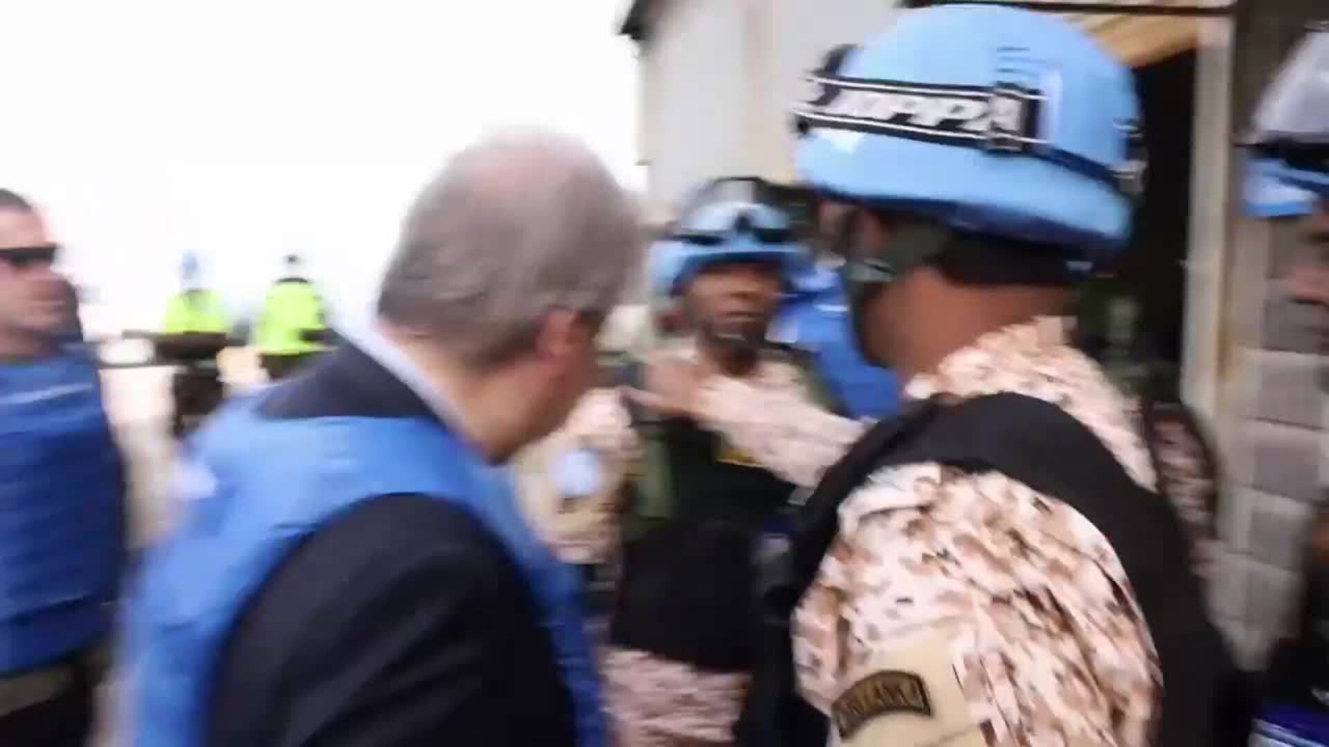 Guterres visita las instalaciones de la FINUL en el sur de Líbano