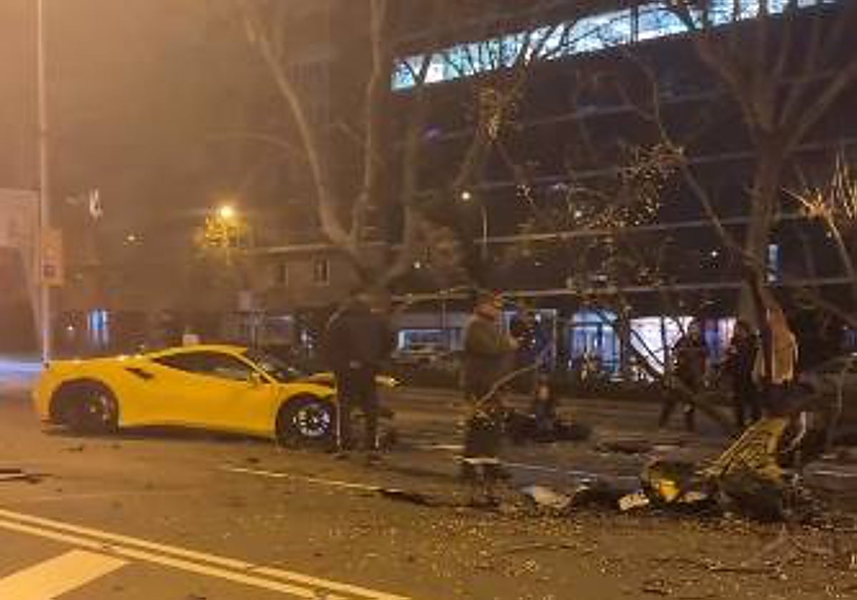 Así se destroza un coche de más de 200.000 euros en apenas segundos
