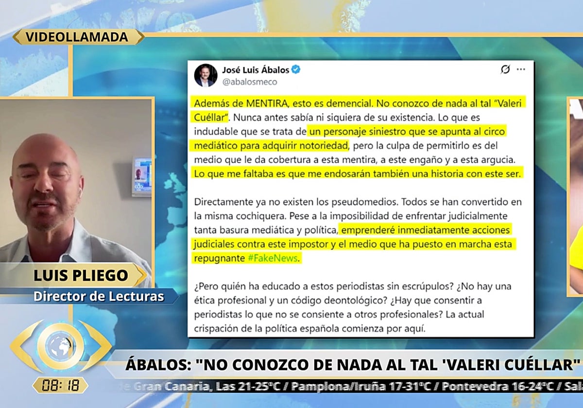 La mirada crítica: El director de 'Lecturas' se enfrenta a Ábalos tras ...