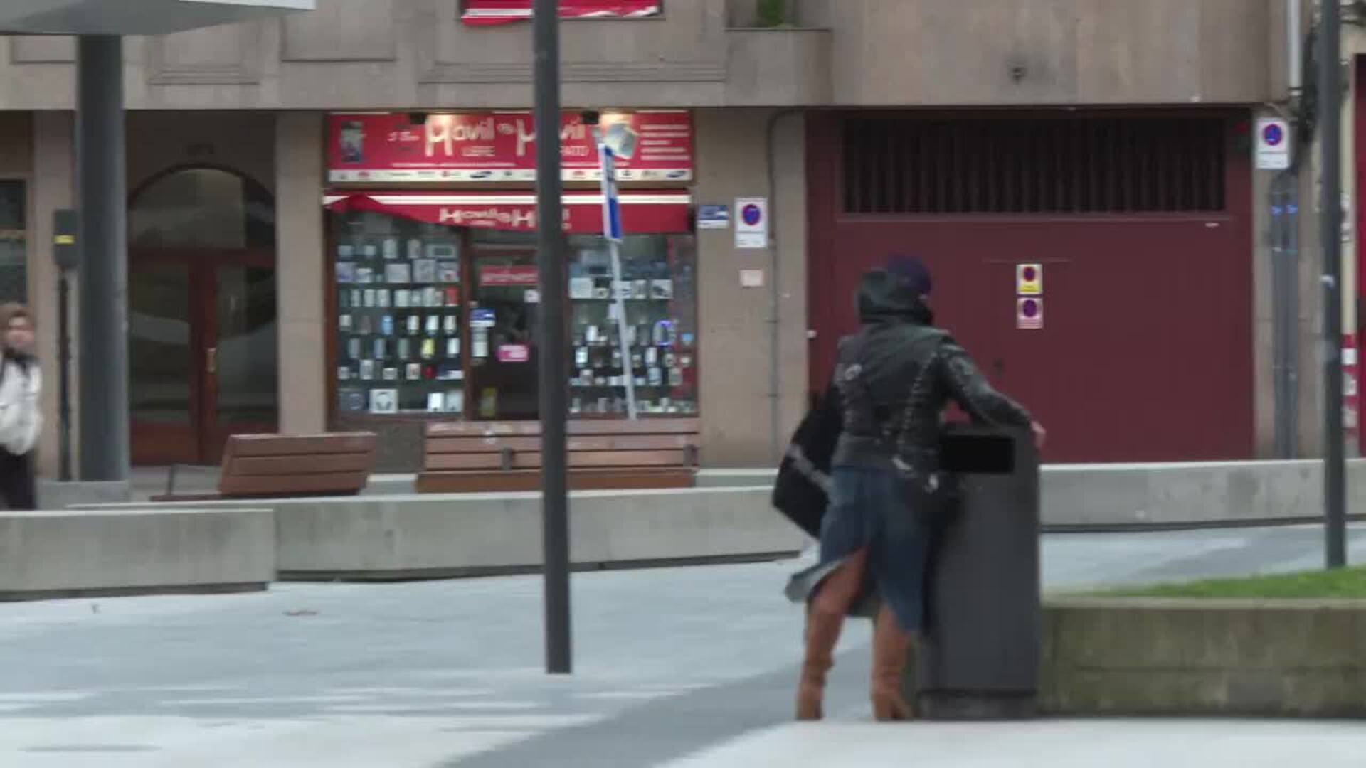 Fuertes rachas de viento en Bilbao