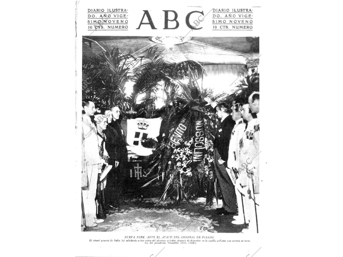 Periódico ABC MADRID 20-09-1933,portada - Archivo ABC