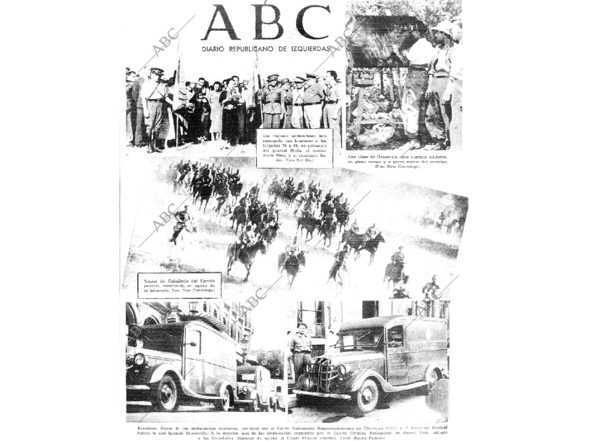 Periódico ABC MADRID 22-08-1937,portada - Archivo ABC