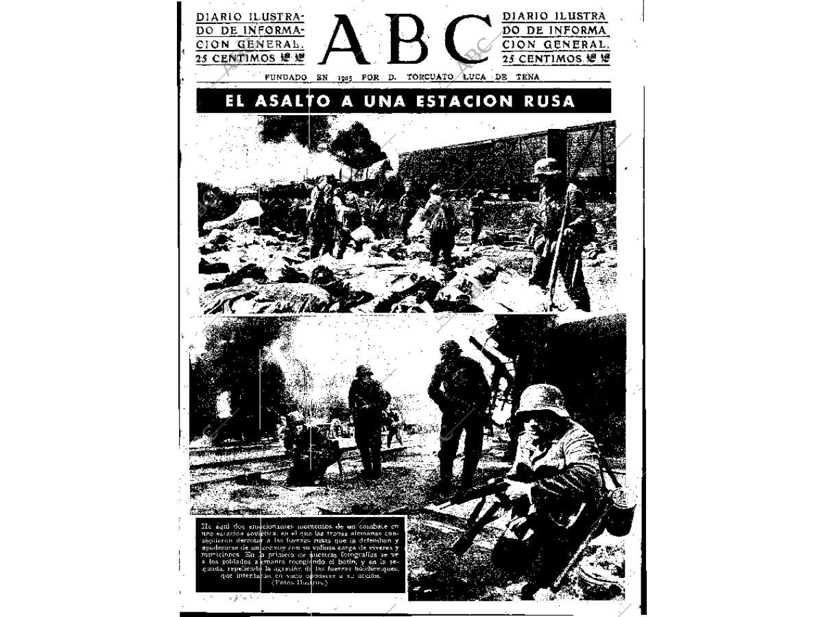 Periódico ABC SEVILLA 18-08-1942,portada - Archivo ABC