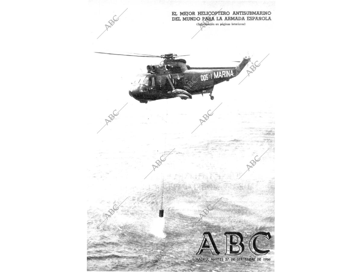 Periódico ABC MADRID 27-09-1966,portada - Archivo ABC