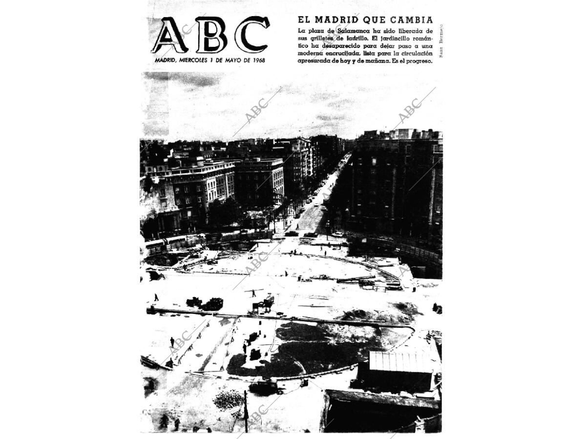 Periódico ABC MADRID 01-05-1968,portada - Archivo ABC