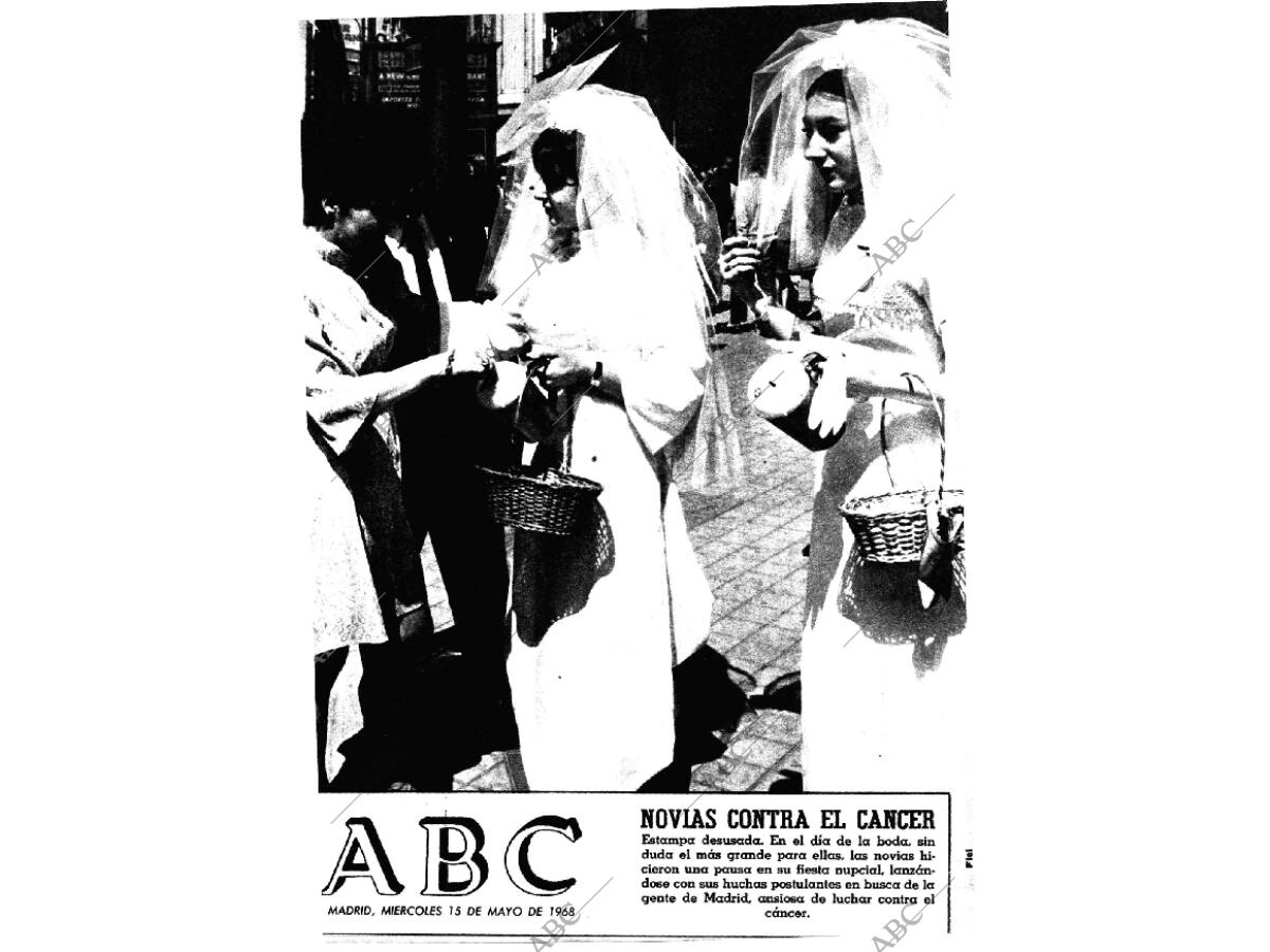Periódico ABC MADRID 15-05-1968,portada - Archivo ABC