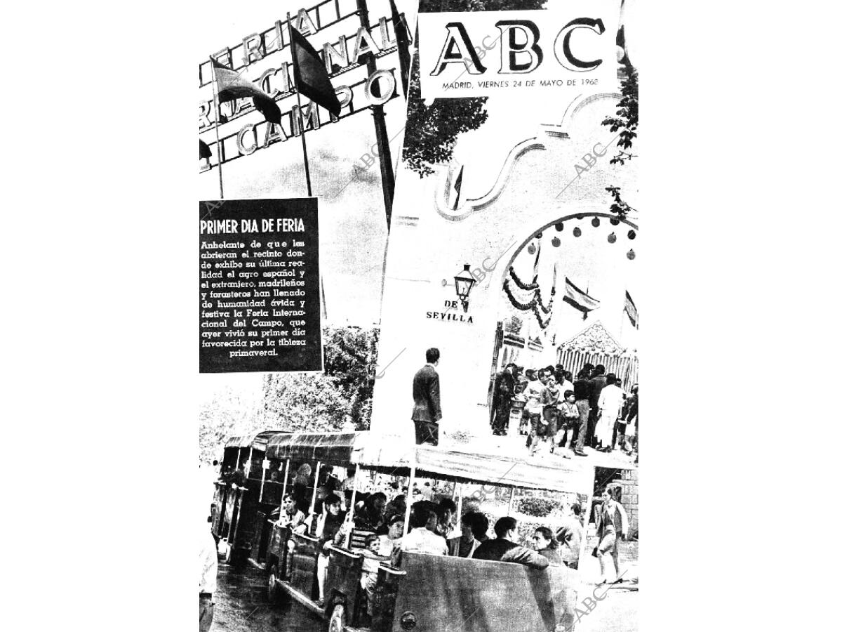 Periódico ABC MADRID 24-05-1968,portada - Archivo ABC