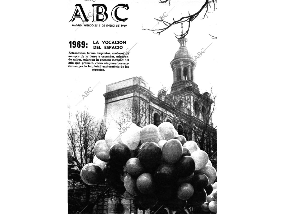 Periódico ABC MADRID 01-01-1969,portada - Archivo ABC