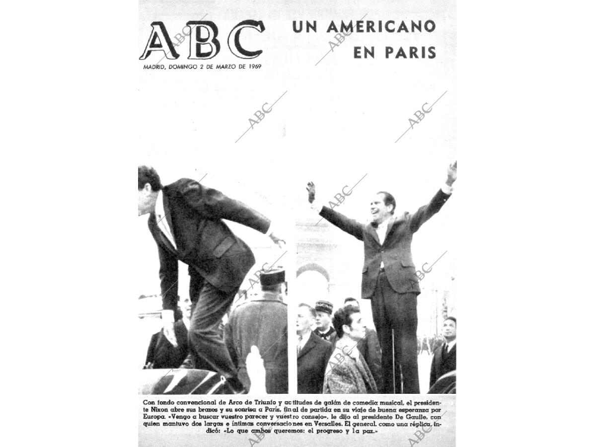 Periódico ABC MADRID 02-03-1969,portada - Archivo ABC