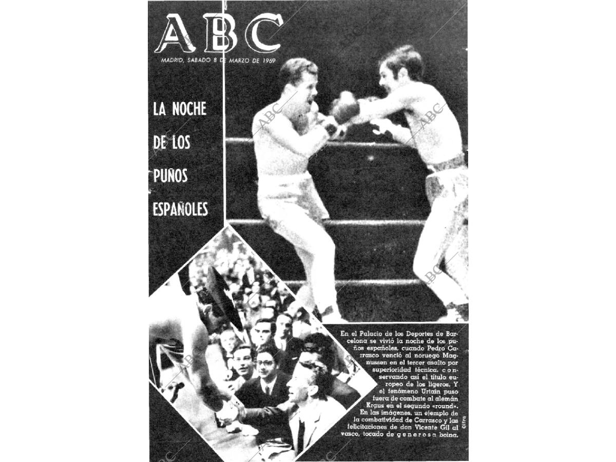Periódico ABC MADRID 08-03-1969,portada - Archivo ABC