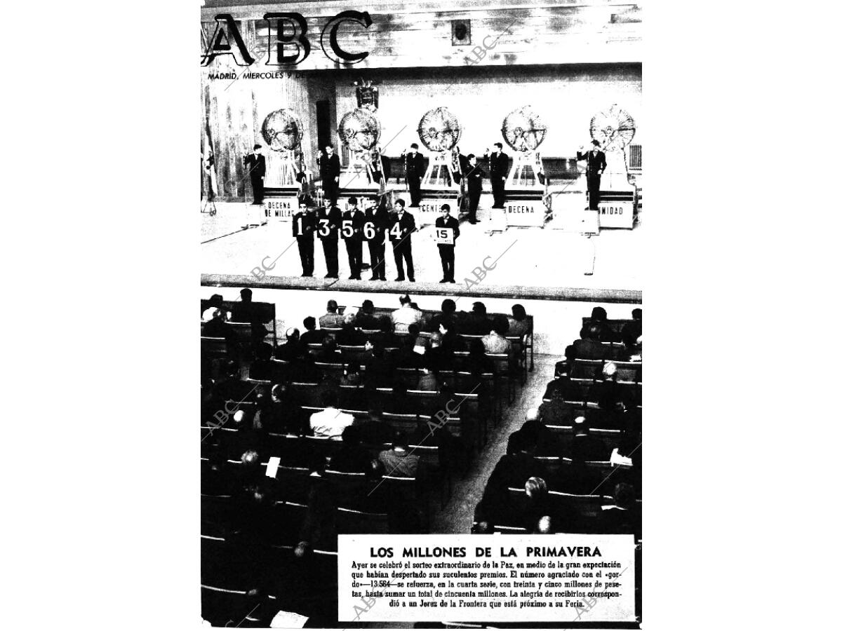 Periódico ABC MADRID 09-04-1969,portada - Archivo ABC