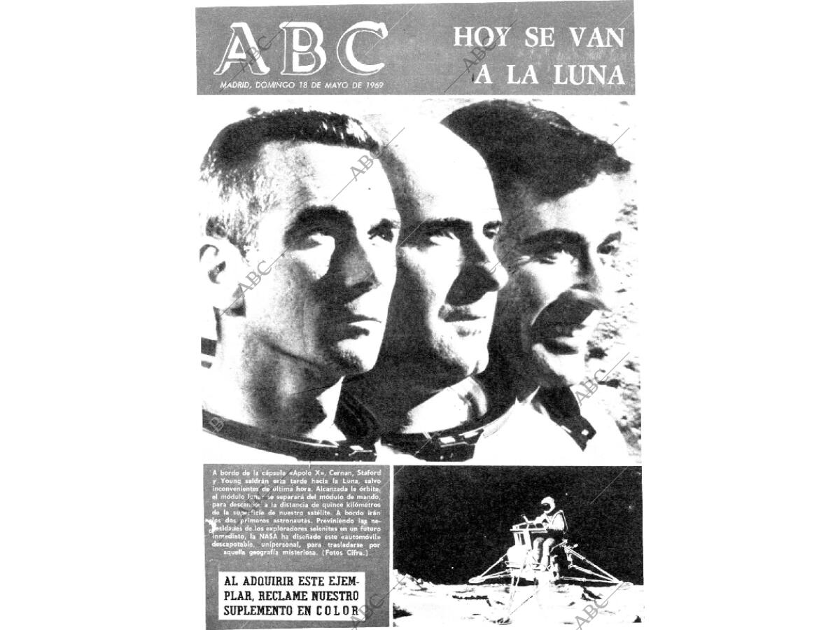 Periódico ABC MADRID 18-05-1969,portada - Archivo ABC