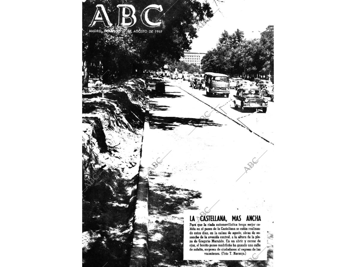 Periódico ABC MADRID 17-08-1969,portada - Archivo ABC
