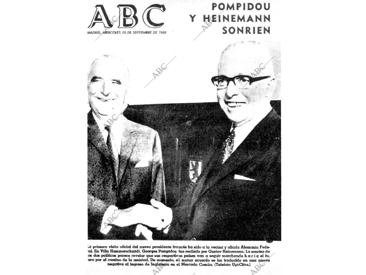 Periódico ABC MADRID 10-09-1969,portada - Archivo ABC