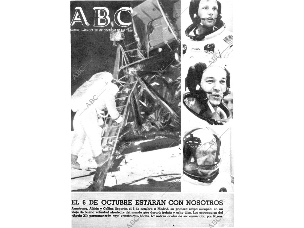 Periódico ABC MADRID 20-09-1969,portada - Archivo ABC
