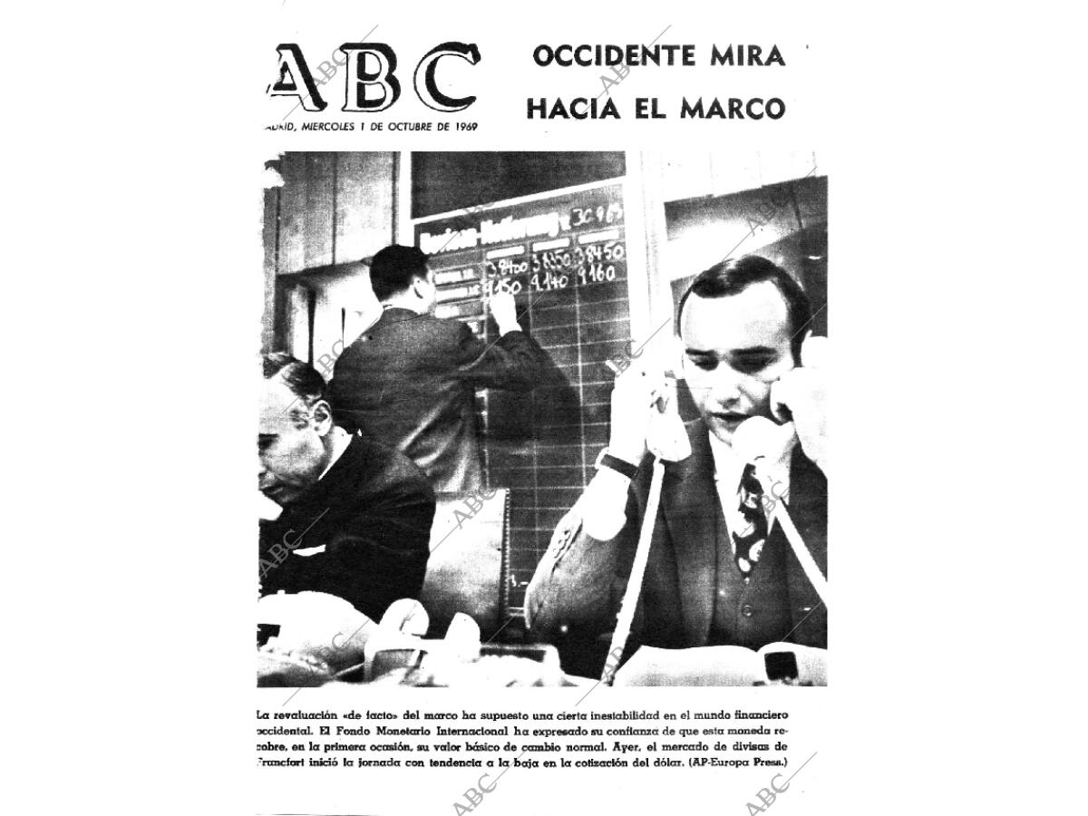 Periódico ABC MADRID 01-10-1969,portada - Archivo ABC