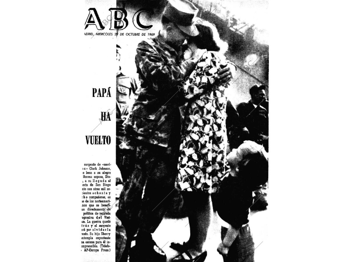 Periódico ABC MADRID 29-10-1969,portada - Archivo ABC