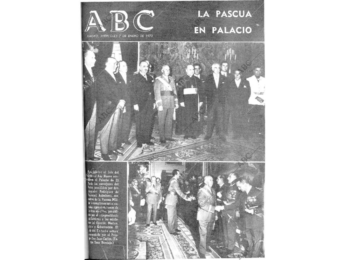 Periódico ABC MADRID 07-01-1970,portada - Archivo ABC