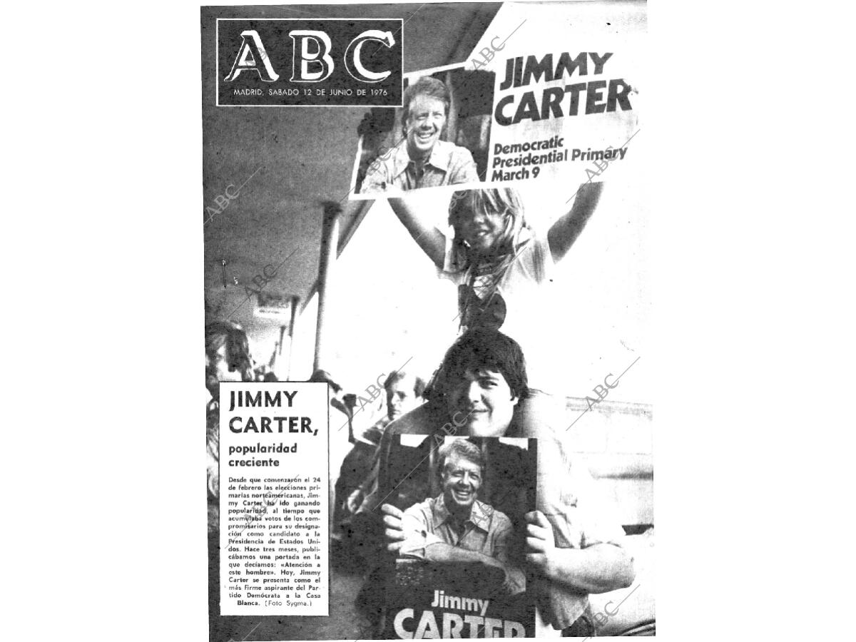 Periódico ABC MADRID 12-06-1976,portada - Archivo ABC