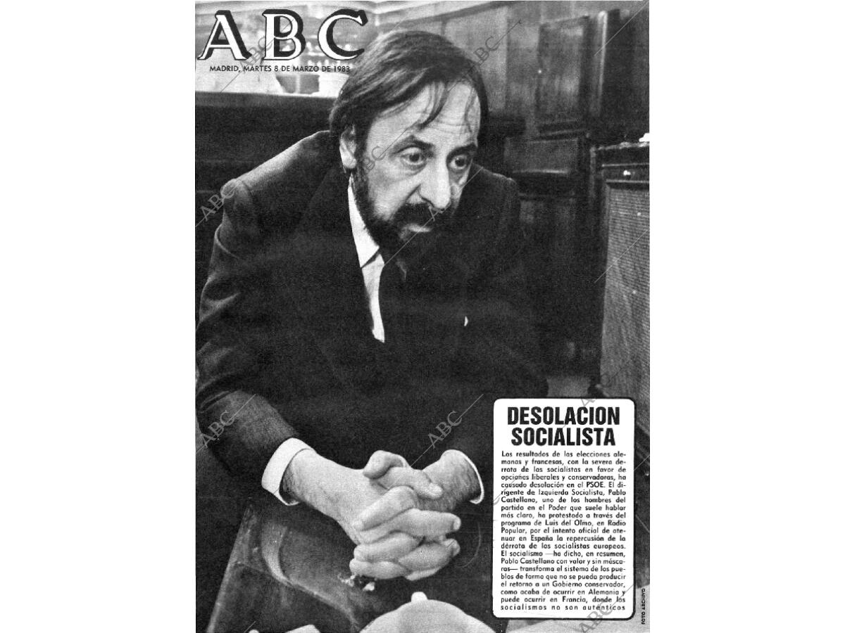 Periódico ABC MADRID 08-03-1983,portada - Archivo ABC